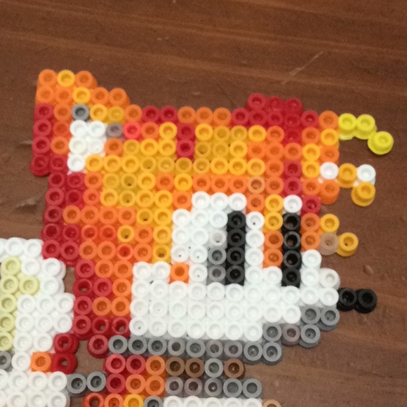 None | Other | Tails Perler Beads From Sonic The Hedgehog | Poshmark